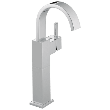 Delta Single Hole Metering Slow-Close Bathroom Faucet in Chrome 87T105 ...