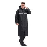 Rain Jacket for Men with Hood and Reflective Strip Waterproof Raincoat ...