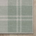 Well Woven Apollo Plaid Green Washable Runner Rug 2'3 x 7'3 for ...