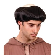 Halloween Monk Wig - Dark Brown - Walmart.com