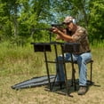 Kill Shot Adjustable Portable Shooting Bench Seat with Rifle Range ...