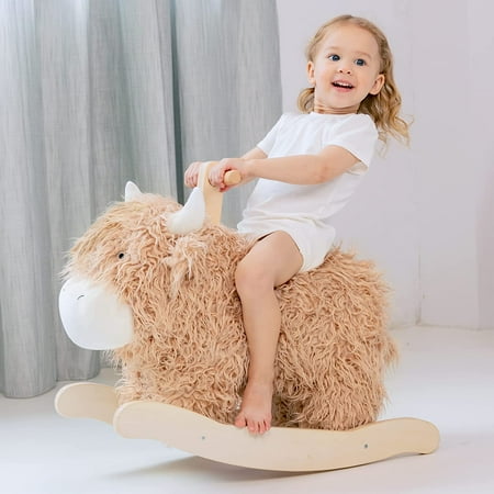 Rocking Horse for 1+ Year, Children Rocking Horse for 1 Year Old,Wooden ...