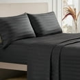 The Sheet Lab Regal Dreams Sheet Sets, 4-Piece Queen, Jet Black ...