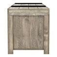 Furniture of America Scandi Wood Hidden Storage Bench in Weathered Oak ...
