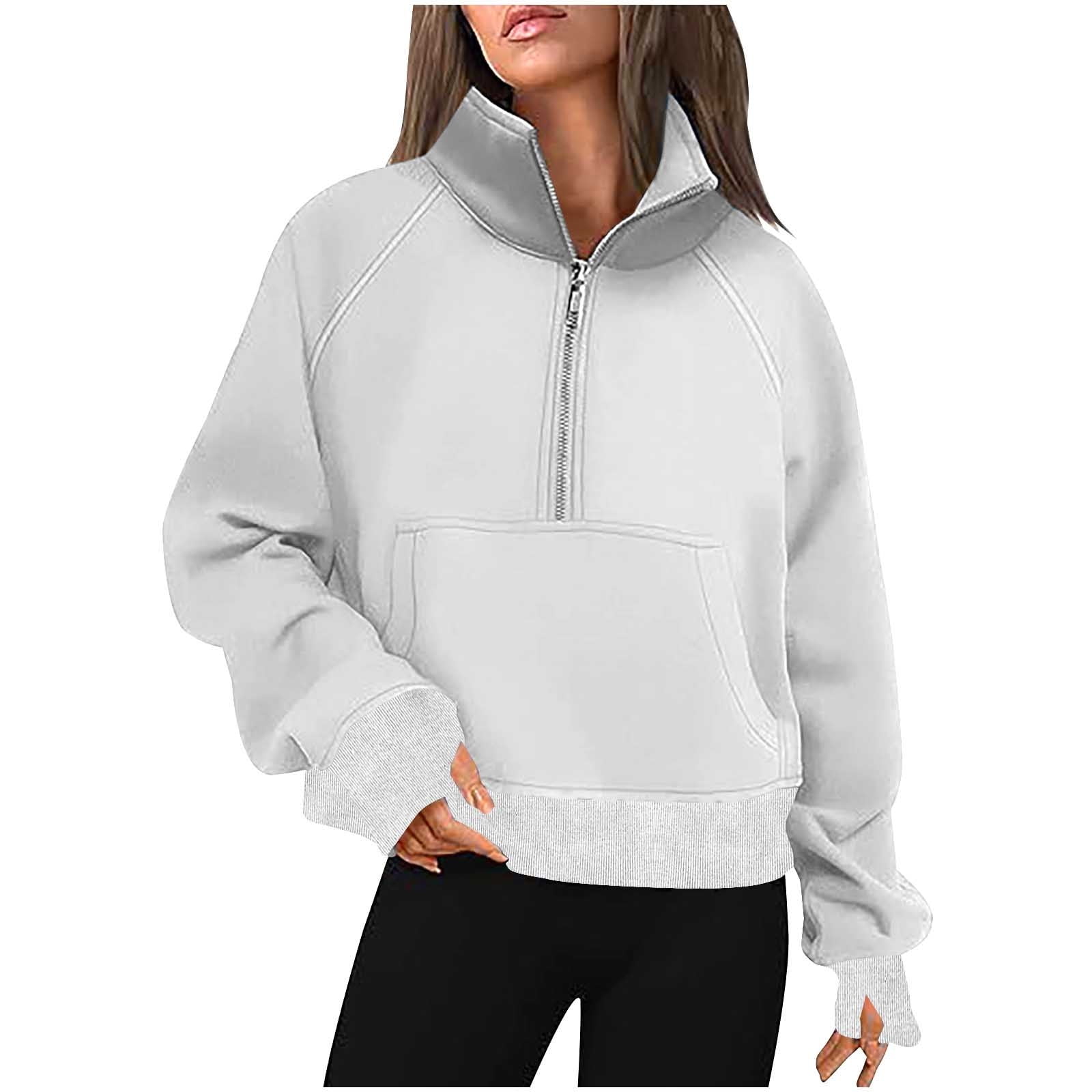 Click here for Timegard Half Zip Pullover For Women Cropped Long... prices