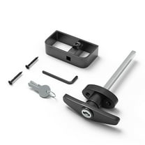 "Shed Windows and More Outdoor T-Handle Lock Set 5-1/2"" Black Shed ...