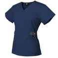 2-PACK Medgear 12-Pocket Women's Scrub Set with Silver Snap Detail ...