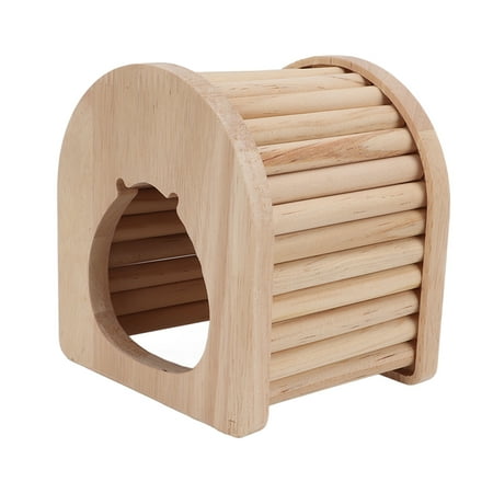 Loewten Wooden Hamster Arch Hut,Hamster Wooden Arch House Dome Roof ...