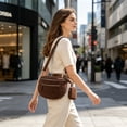 Front Pocket Crossbody Bag in Corduroy, Curved Zippered Shoulder Purse ...
