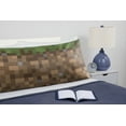 Minecraft Gamer's Grass Block Body Pillow Cover, Brown and Green, 100% ...
