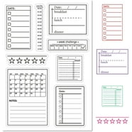 Clear Stamps Numbers Stamps Transparent Silicone Calendar Stamp Set ...