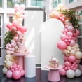4FT Arch Backdrop Covers, Black Geometric Wedding Arch Cover Stretchy ...