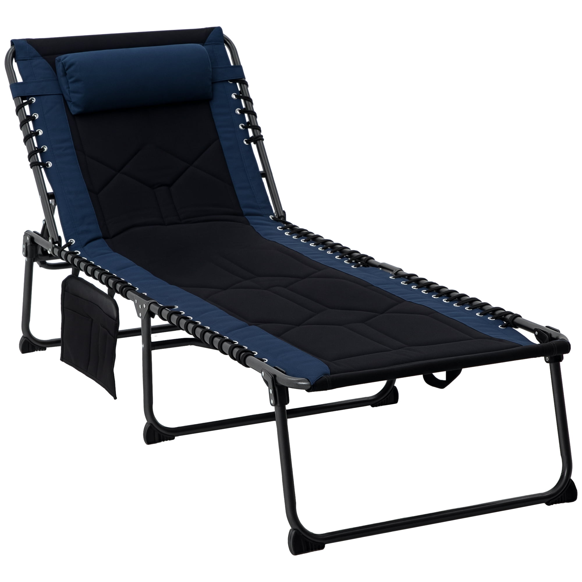 Click here for Outsunny Folding Chaise Lounge  Padded Reclining T... prices