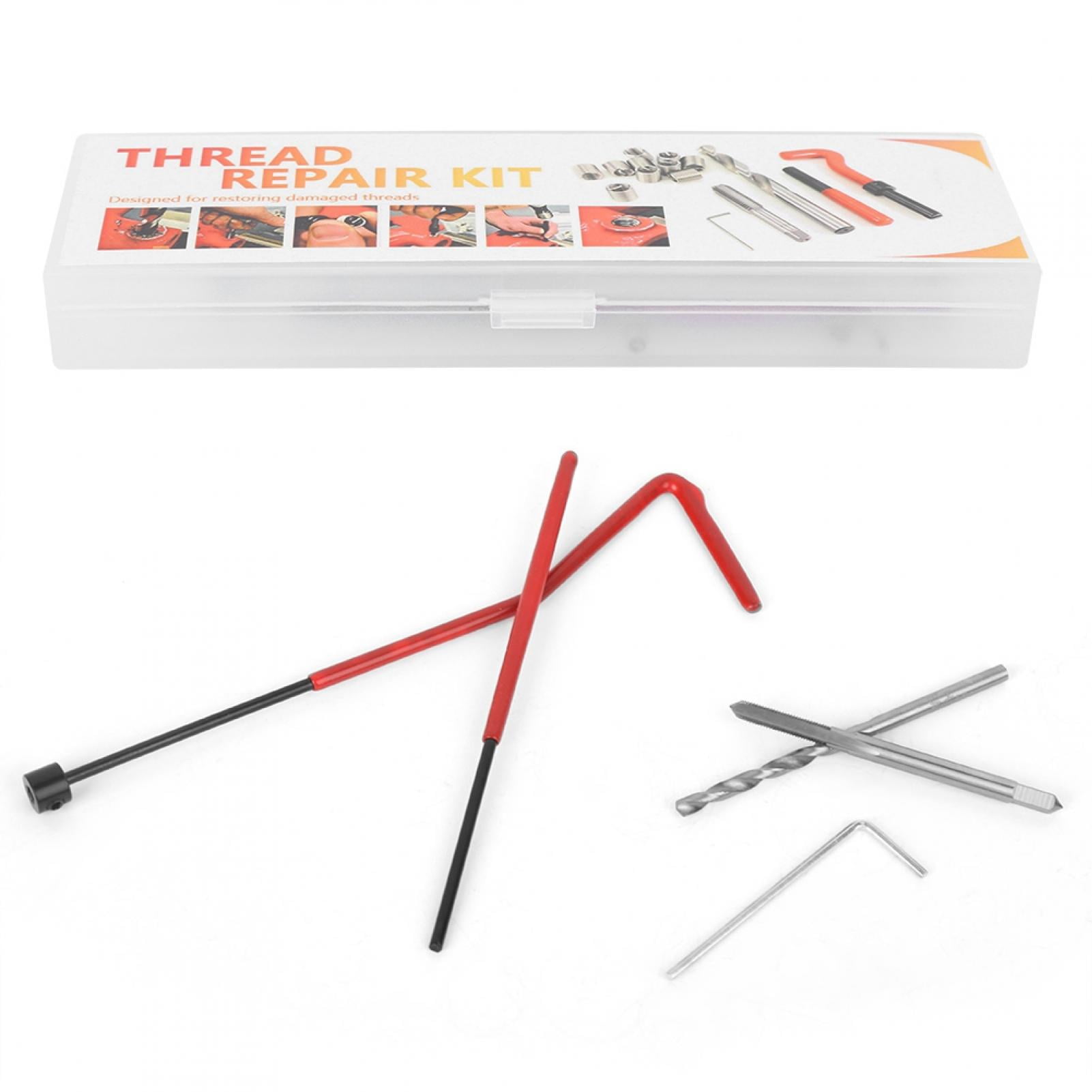 Kit de reparación de roscas, 25 piezas M3, herramienta de roscado para reparación de roscas ...