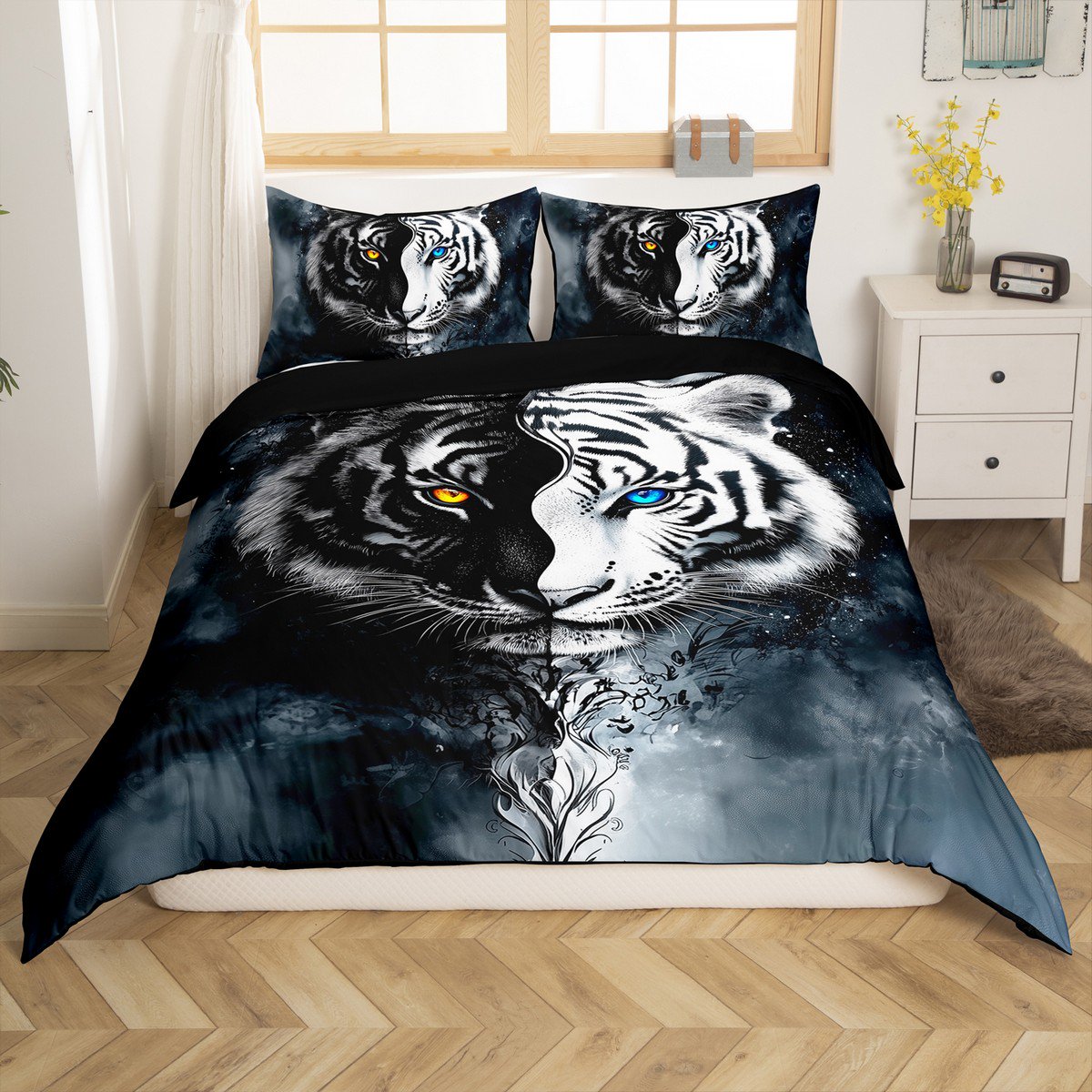 Click here for Erosebridal Afro Safari Tiger Duvet Cover Queen ju... prices