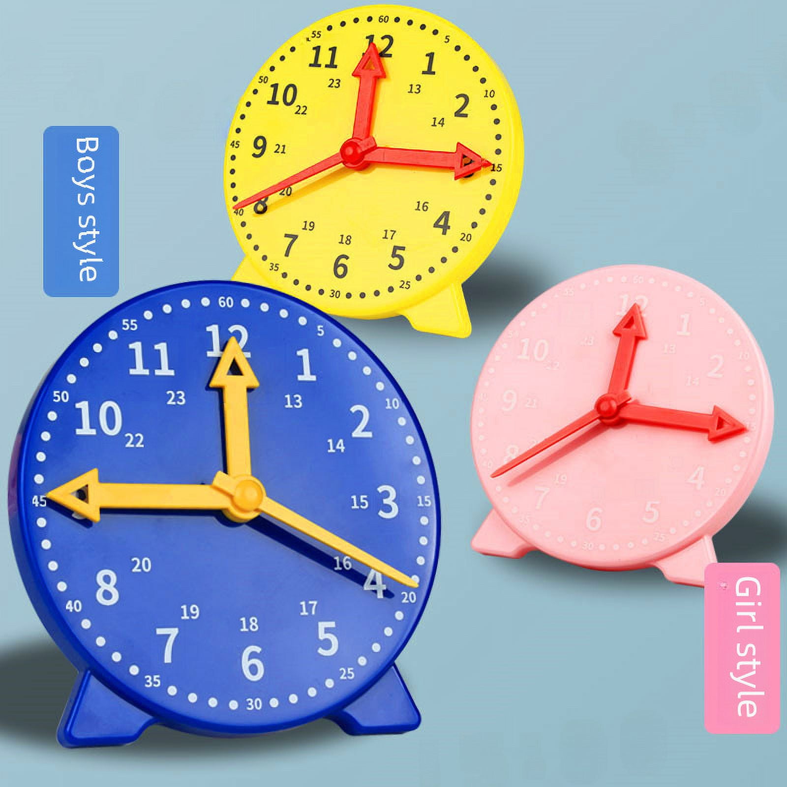 Modelo de reloj para niños de jardín de infantes que aprenden a saber ...