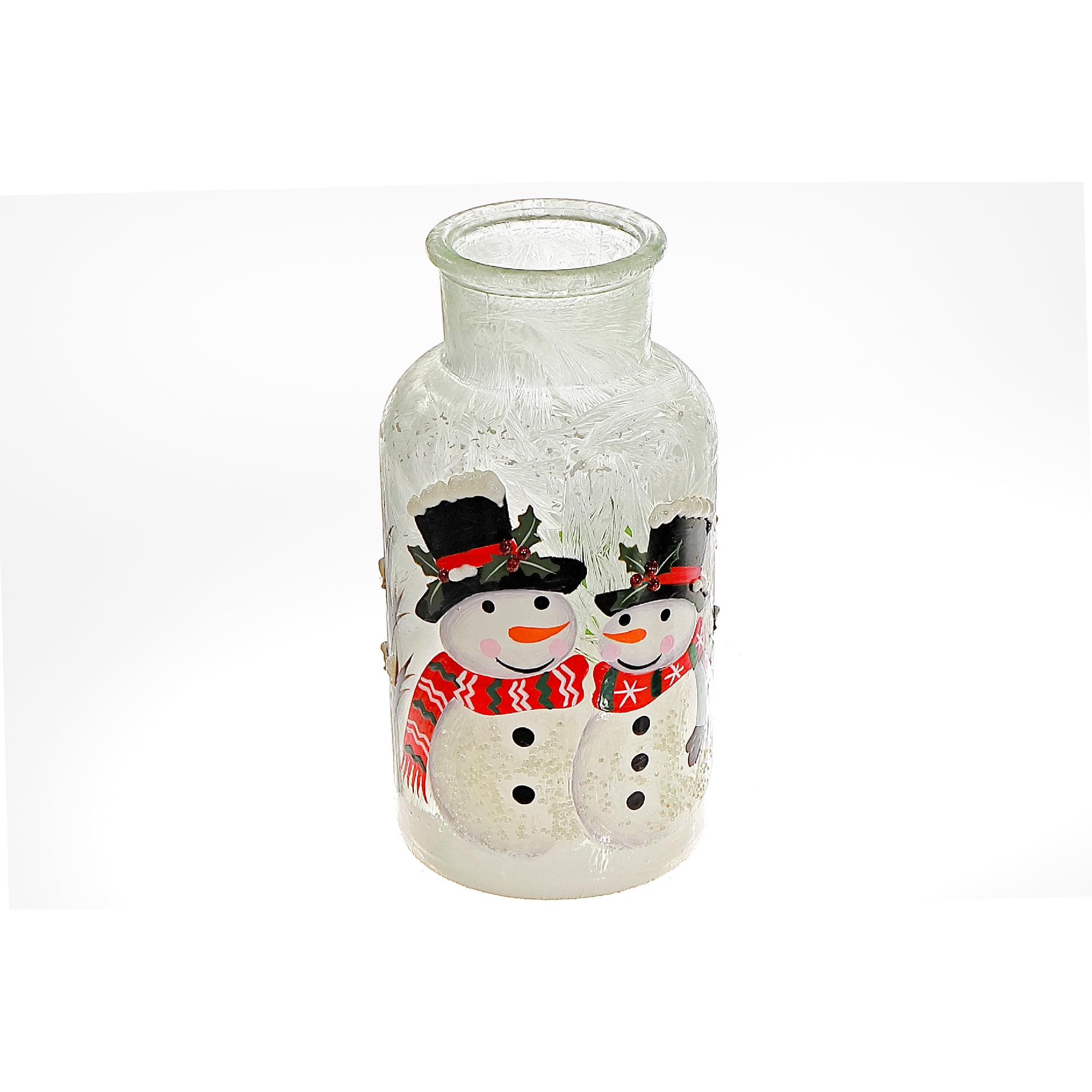 Click here for Ih Casadécor Frosted Glass Mason Jar (Double Snowm... prices
