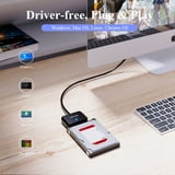 USB Hard Drive Adapter, 5Gbps SATA to USB Adapter for 2.5"/3.5" HDD/SSD ...
