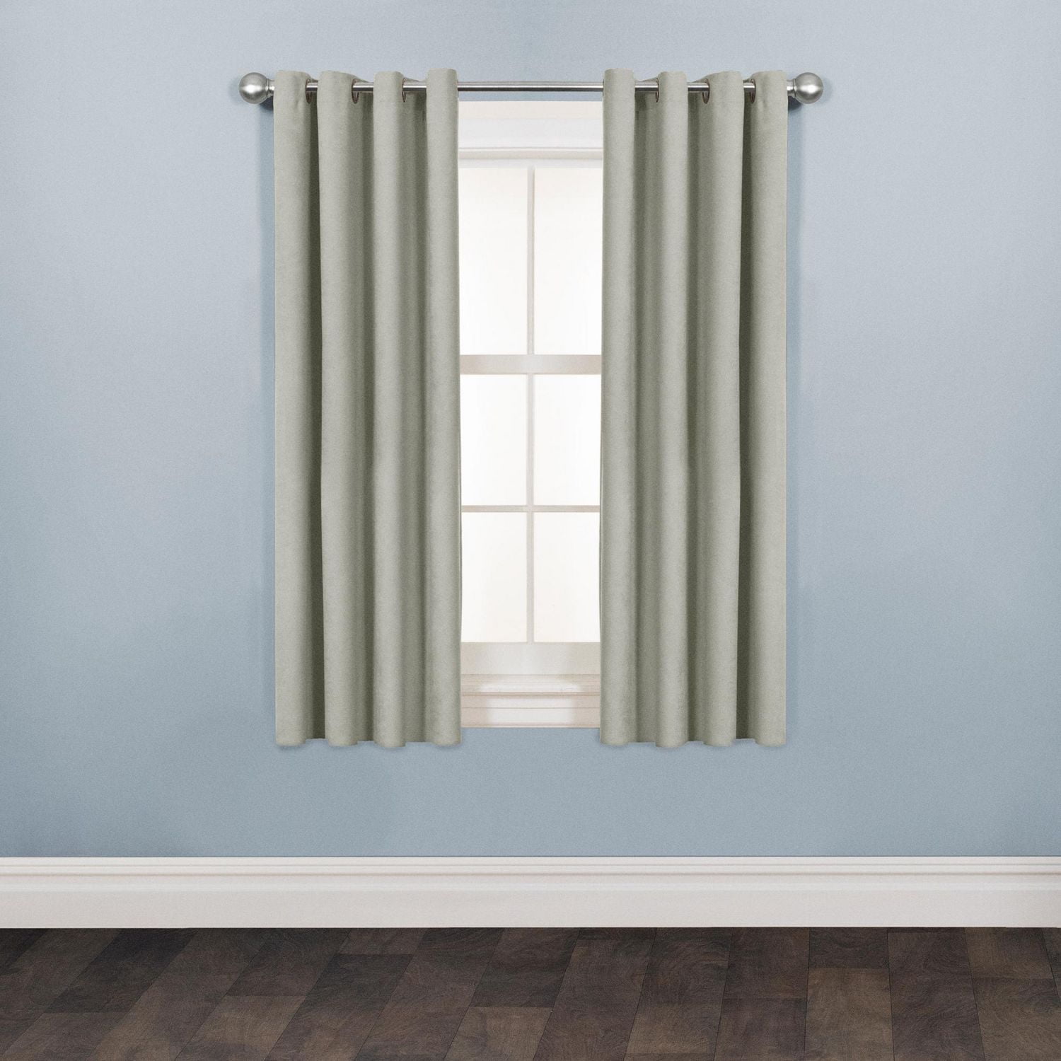 Click here for Mainstays Faux Suede Drapery Grommet Window Curtai... prices