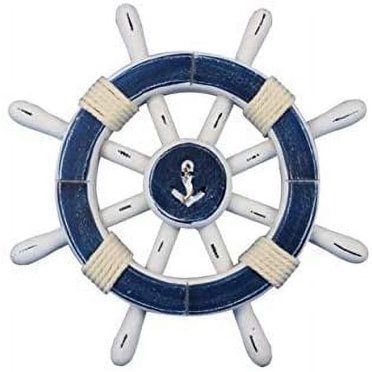 Handcrafted Nautical Decor Rustic Ship Wheel Wall D cor - Walmart.com