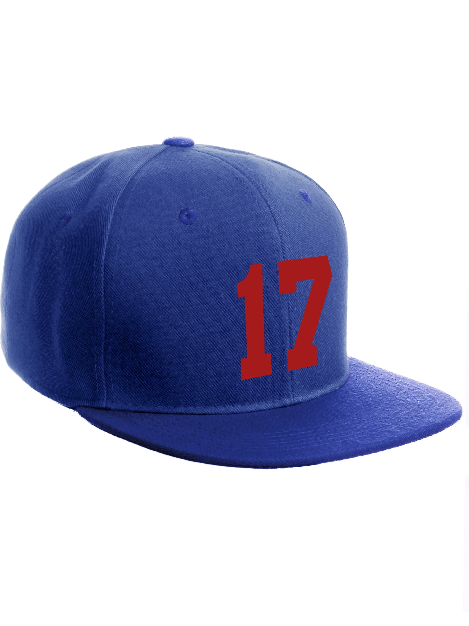 Classic Flat Bill Visor Snapback Hat Custom Color Player Team Numbers ...