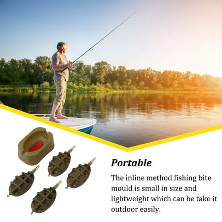 Inline Method Fishing Bite Feeders Universal Molds Thrower Fish Lures ...