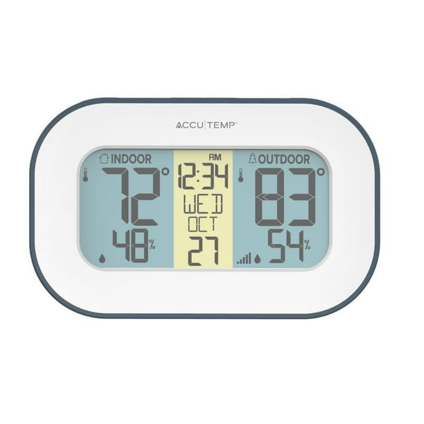 Accutemp Climatic Wireless Temperature & Humidity Station, Indoor ...