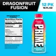 Prime Hydration Sports Drink, Dragonfruit Fusion, 16.9 fl oz, Bottle ...
