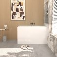 43 Inch Acrylic Freestanding Bathtub with Chrome Overflow and Pop-Up ...