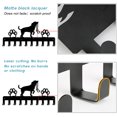 1 Set Iron Wall Mounted Hook Hangers Decorative Organizer Rack with 10 ...