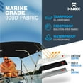 Knox T32Z 67-72 in. Universal 3 Bow Bimini Top Replacement Canvas, Mesh ...