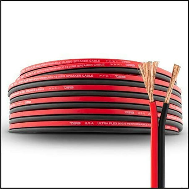 CABLE DE ALTAVOZ DS18 Ultra Flex 100FT Calibre 18 Rojo/Negro SW-18GA-100RB | Walmart en línea