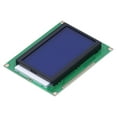 2024 Blue Display Screen with Backlight 12864-5V Parallel Serial Port Module Board LCD12864 ...