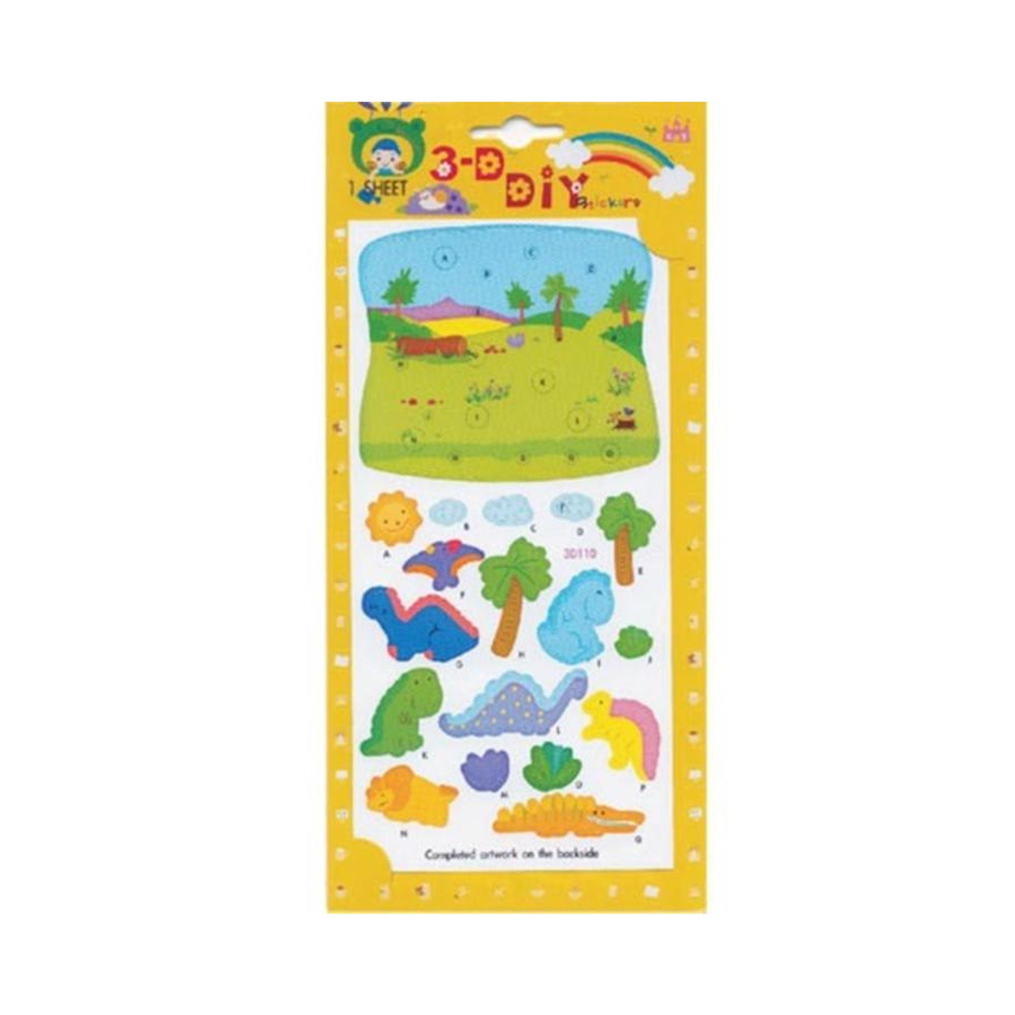 Dinosaur 3D Build-It Stickers - Walmart.com