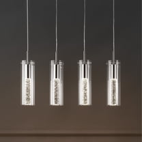 JONATHAN Y Mium 29.5" 4-Light Modern Style Iron/Crystal/Glass ...