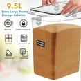 Black 2 Piece 9.5L Extra Large Food Storage Canisters For Flour Sugar ...