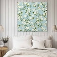 Canvas Print Wall Art Oil Paintings Pastoral Watercolor Flowers Leaves ...