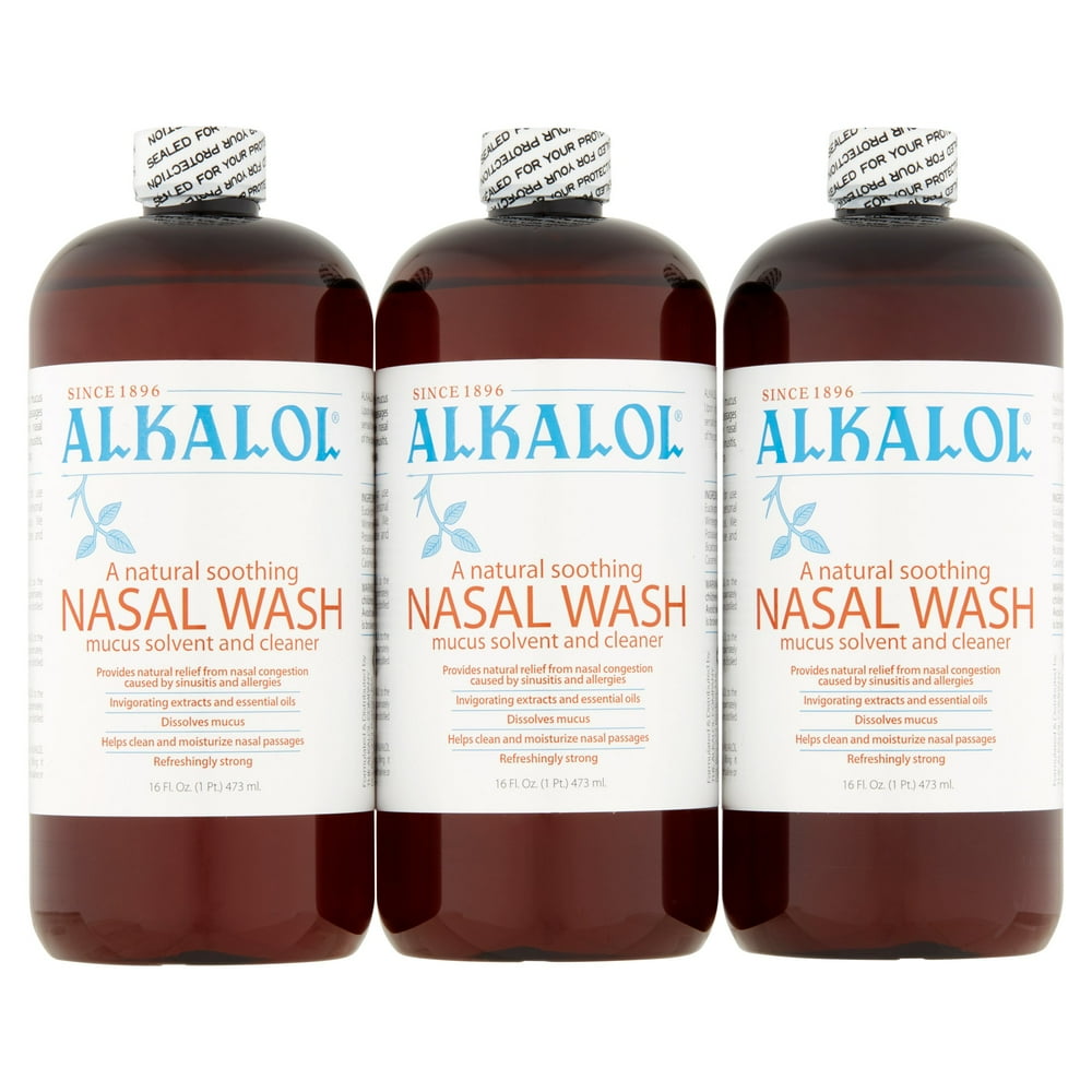 Alkalol Original Nasal Wash, 3x16 fl oz - Walmart.com - Walmart.com