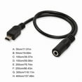 Mini USB To 3.5mm Female Audio Cable For Active Clip Microphone Adapter ...