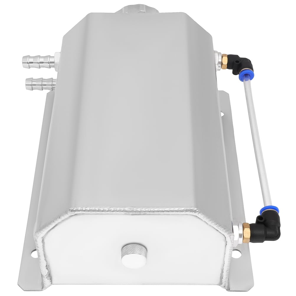 2L Universal Radiator Overflow Tank Bottle Catch Can Polished Stainless ...