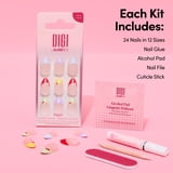 DIGI by Glamnetic Short Almond Artificial Press-on Nails, Digits, 24 ...