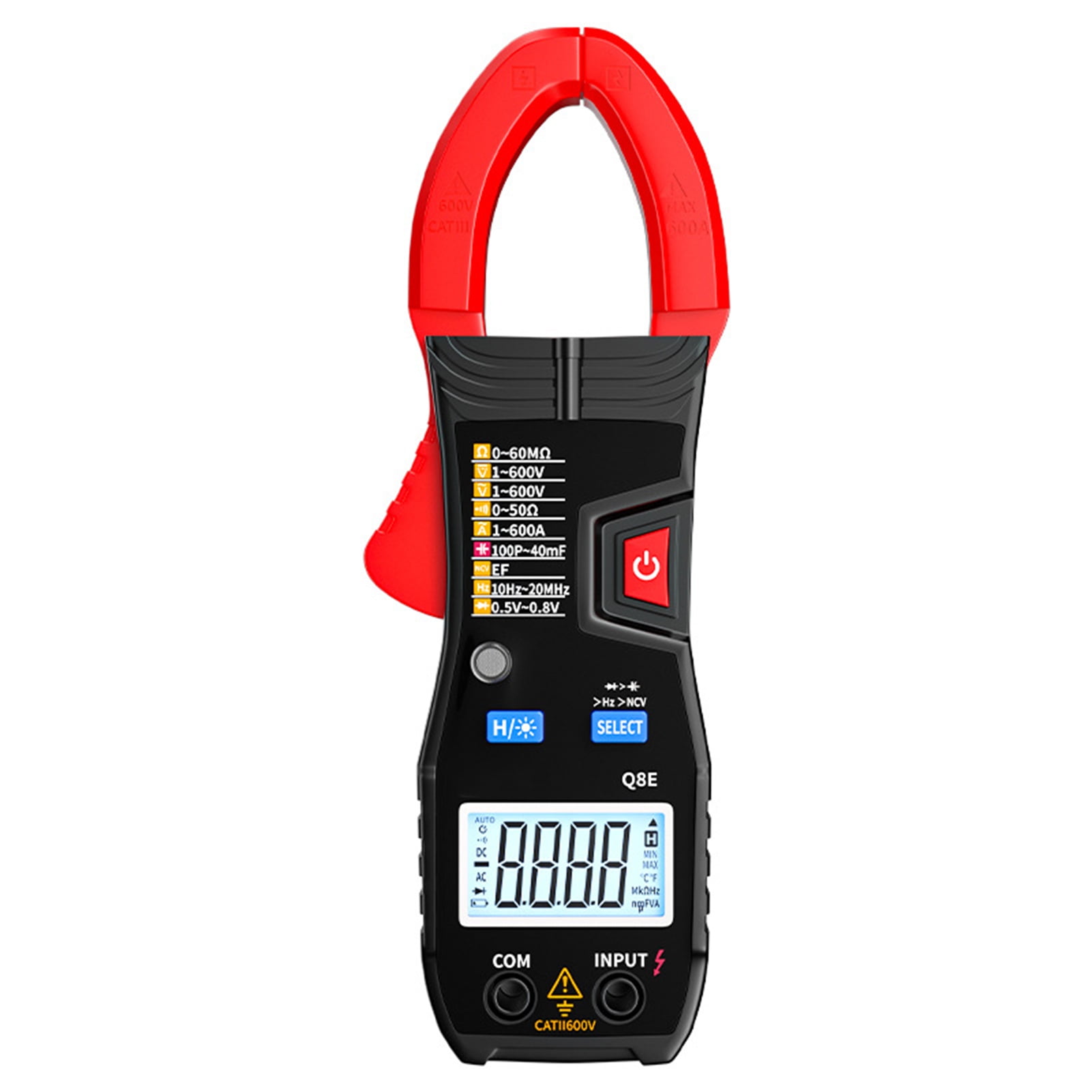 HES Clamp Multimeter - Autoranging LCD Screen - Overload Protection ...
