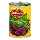 Del Monte Canned Dark Sweet Pitted Cherries, Heavy Syrup, 15 oz Can ...