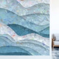 Blue Ombre Privacy Window Film, Decorative Stained Glass Window Film ...