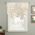 Banana Leaves Tie Up Curtains for Window, Thermal Insulated Balloon ...