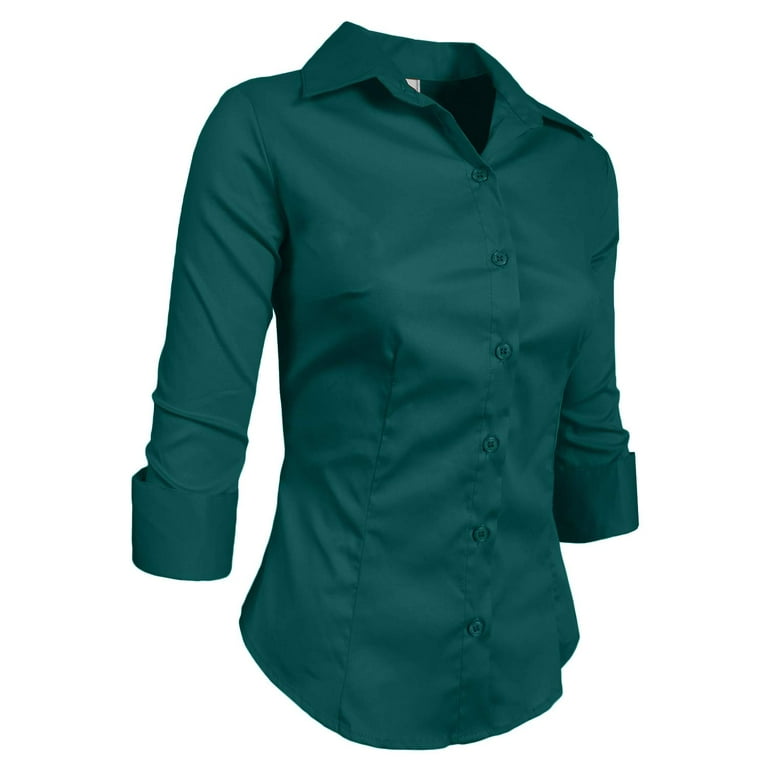 Dark Teal Blouses