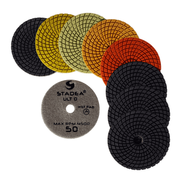 STADEA Premium Grade Wet 5 Diamond Polishing Pads Set For GRANITE ...