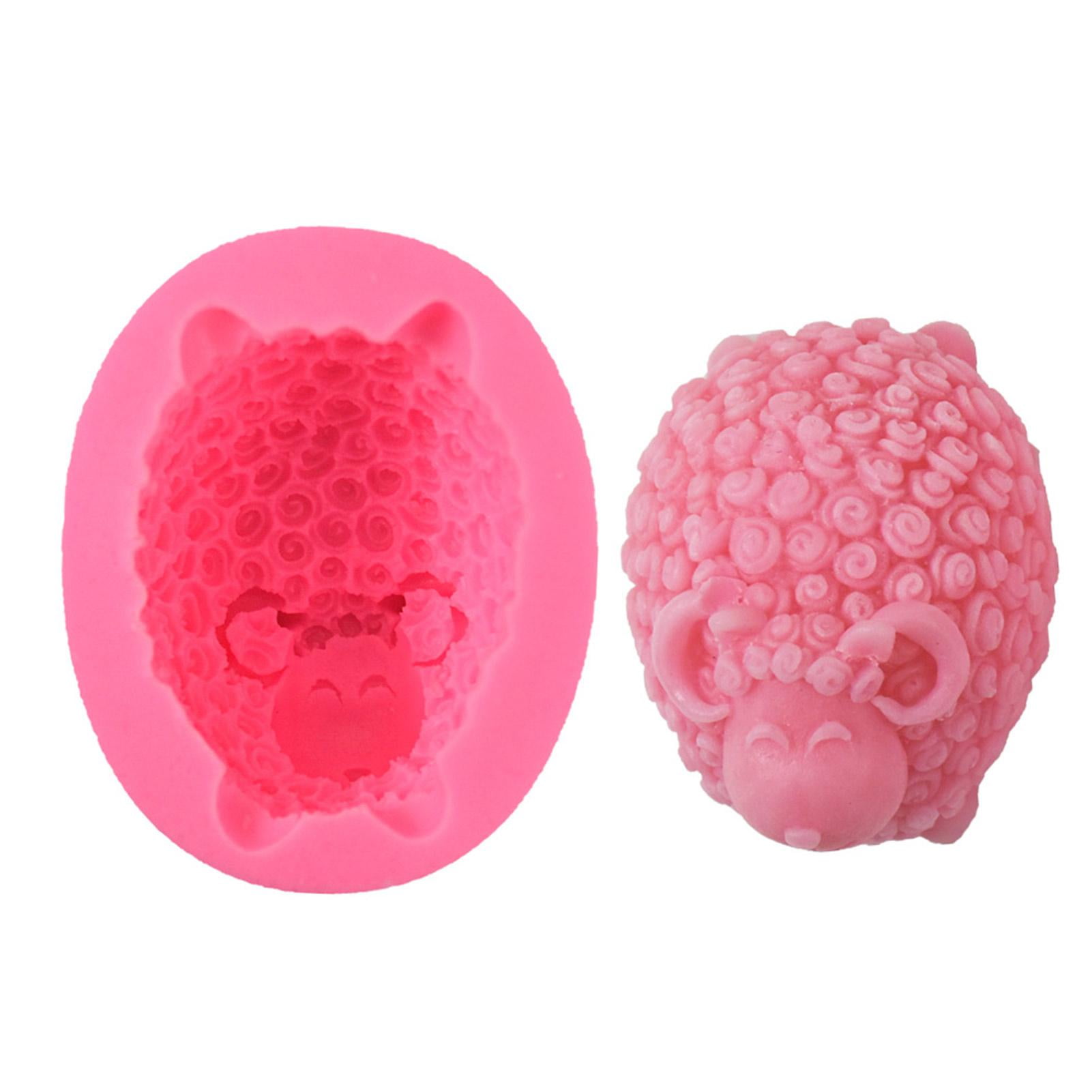 Silicone Sheep Mold | Creative Silicone Moon Sheep for Candles | Goat ...