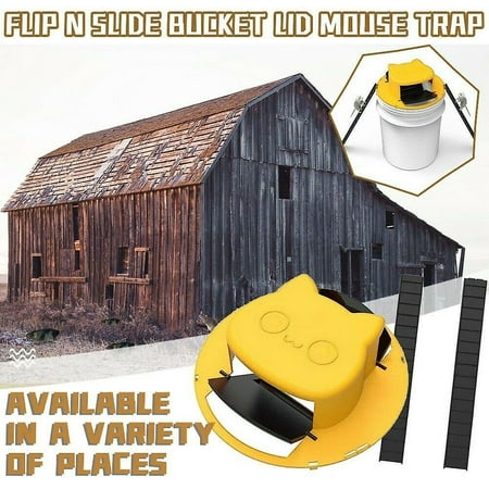 Mouse Trap Slide Bucket Lid Mouse Rat Trap Flip Slide Mousetrap With ...