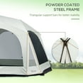 Outsunny Big 20-Person Camping Tent, Outdoor Cabin with 2 Doors, Screen ...